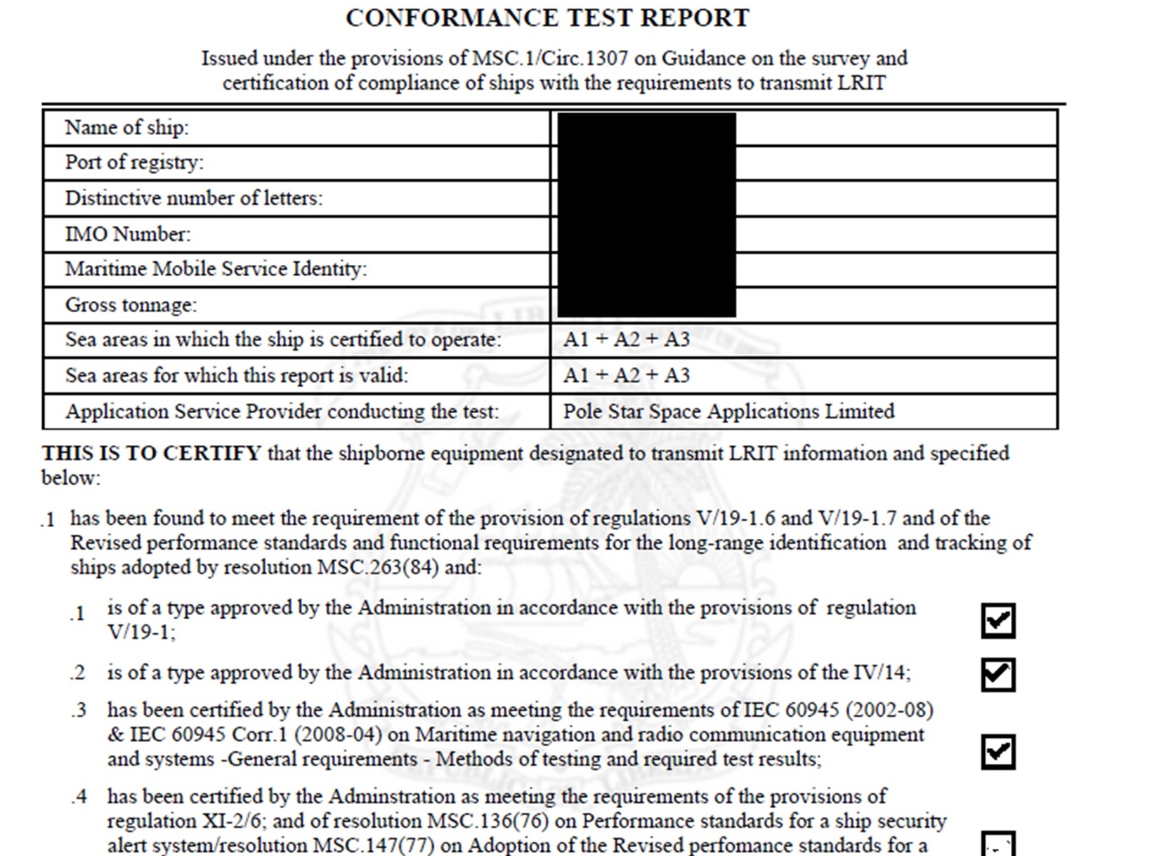 Understanding LRIT and Conformance Test Reports
